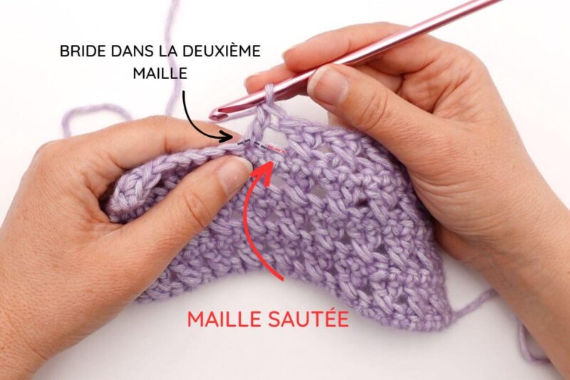 Tuto : Faire des brides croisées, un joli point de crochet